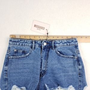 Missguided | Shorts | Missguided Petite Distressed Blue Jean Shorts Nwt ...